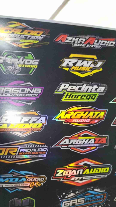Stiker Sound | Stiker Hologram | Stiker 1 Lembar | Stiker Pack Ukuran ...