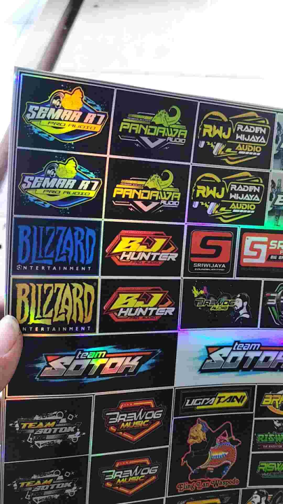 Stiker Sound | Stiker Hologram | Stiker 1 Lembar | Stiker Pack Ukuran ...