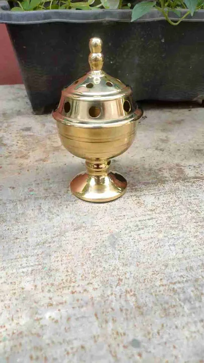 Tempat Ratus Gelas Kuningan Ratus Spa 1 Pcs | Lazada Indonesia