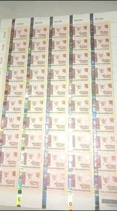 Materai 10rb 10000 Asli Original Pos Satuan | Lazada Indonesia