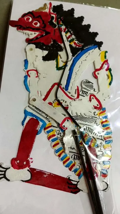 Buto Amral - wayang kulit asli - dari kulit sapi - wayang ukuran sedang ...