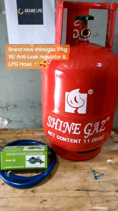 Shine Gaz 11KG LPG with Regulator and Hose Bundle | Lazada PH