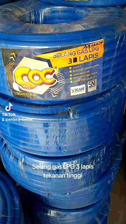 Selang gas LPG tekanan tinggi 3 lapis 1 roll 50 meter | Lazada Indonesia