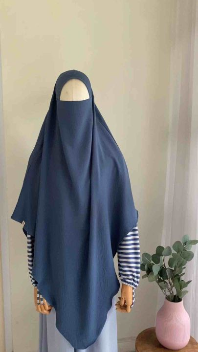 Simple French Khimar by Zanuba Hijab French Khimar syar’i polos ...