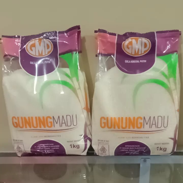 Gula GMP Gula Kristal Putih Gunung Madu Halal Alami & Berkualitas 1 Kg ...