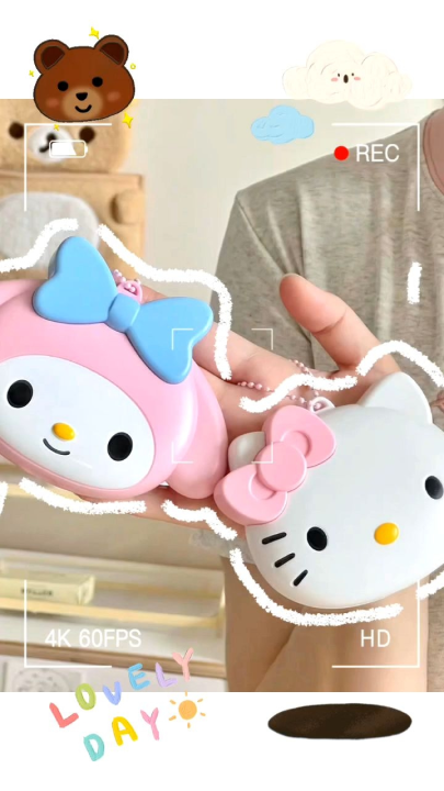CERMIN KACA MAKE UP SANRIO / KACA SISIR IMPORT MELODY KUROMI / CERMIN ...
