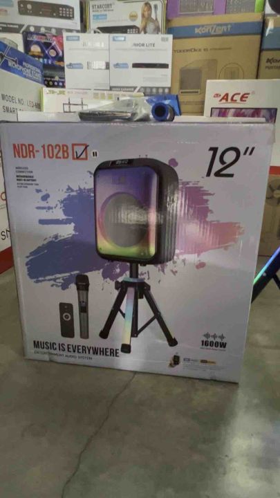 NDR-102B Portable Wireless Professional Speaker, Wireless Microphone ...