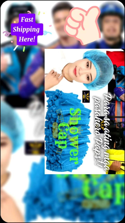 Shower Cap for Angkas, Joyride Passenger/ Surgical Cap Disposable BLUE ...