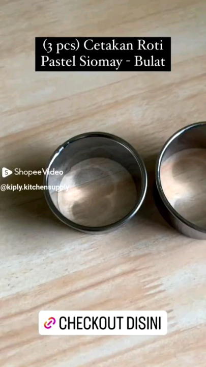 Ring cetakan bulat dimsum/cookie cutter bulat dumpling diameter 2 - 12 ...