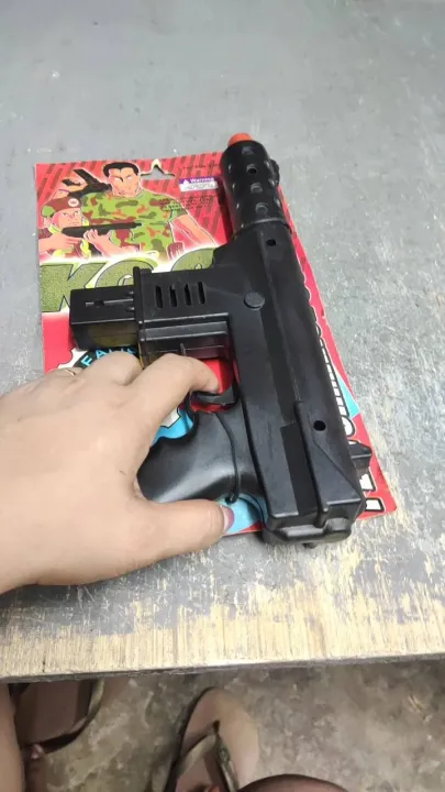 Dynamic Sound Effect Plastic Toy Gun for Kids -Vibrations and Exciting ...