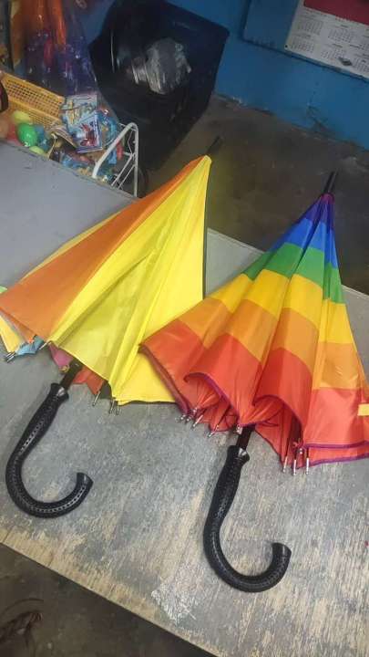 LGBT Rainbow Umbrella with Straight and J-Shaped Handles for ...