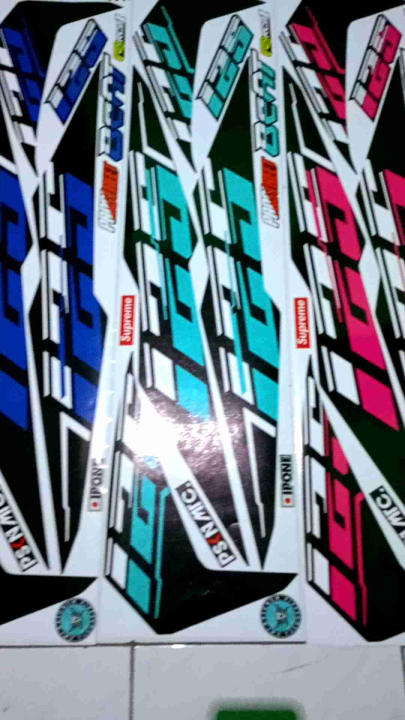 STRIPING VARIASI BEAT ESP STICKER MOTIF 125 VARIASI SIMPEL | Lazada ...