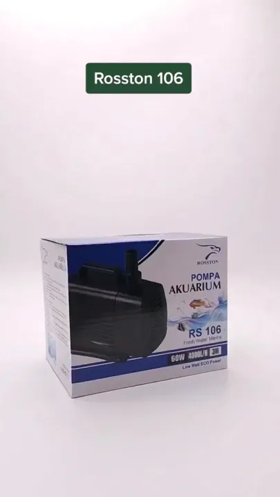 POMPA AQUARIUM ROSSTON RS-106-ORCA-106 MESIN POMPA AIR CELUP LOW WAT ...