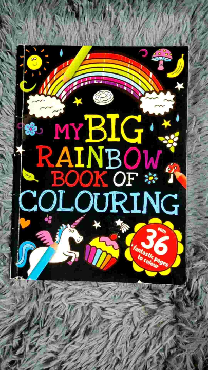 My Big Rainbow Book Of Colouring PRELOVED BUT NOT USE | Lazada PH