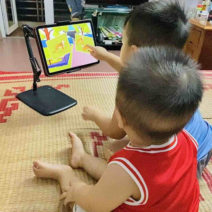 Giá Đỡ iPad, Máy Tính Bảng Tablet Galaxy Tab, kẹp điện thoại đế sắt ...