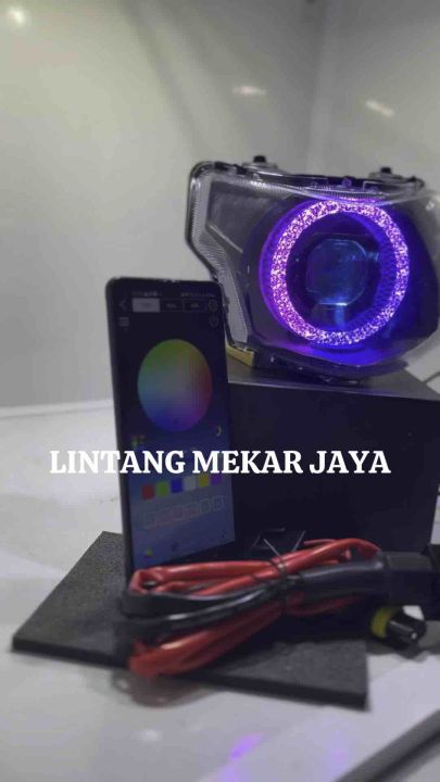 Lampu BILED BEAT DELUXE 2020-2025 biled matrix x1 RING BULAT ukuran 4 ...