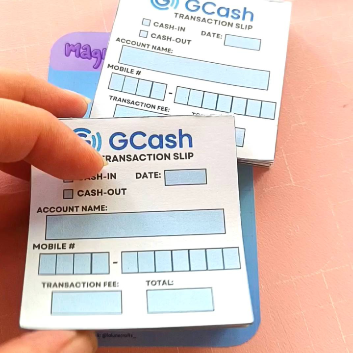 GCASH Transaction Slip Square Pad 100 Sheets/pad | Lazada PH