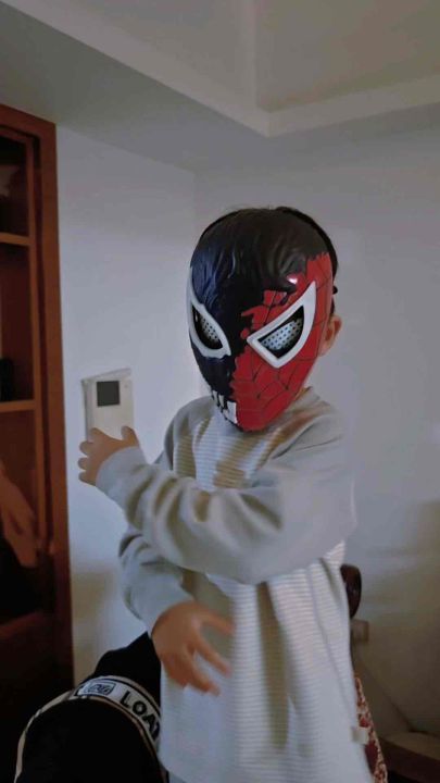 The Iron No Way Home Miles Morales Elastic Spider Man Headcover Cosplay ...