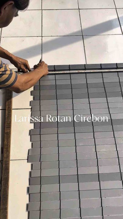 kerey tirai gulung PVC Outdoor tahan air bahan PVC include Tali ...