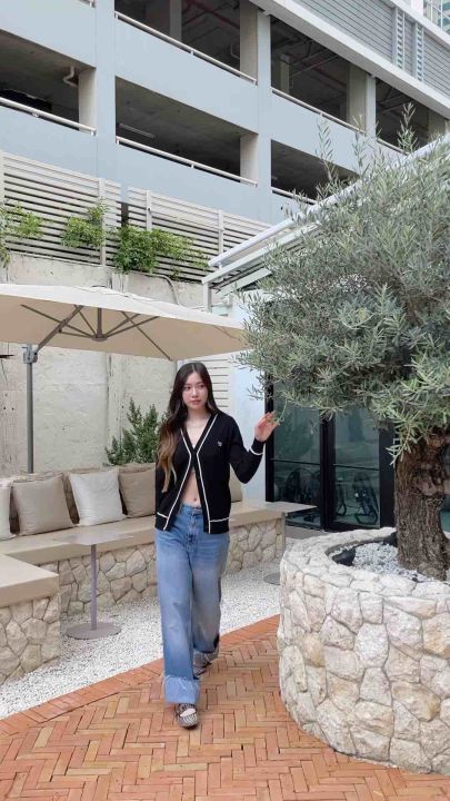 Monday Cardigan - คาร์ดิแกนไหมพรม ผสมเส้นด้าย cotton organic ย้อมสีเส้น ...