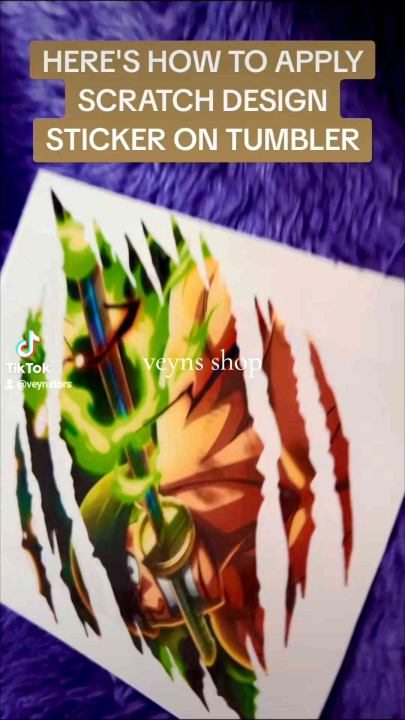 ONE PIECE LUFFY ZORO SANJI SCRATCH DESIGN WATERPROOF STICKER FOR CAR ...