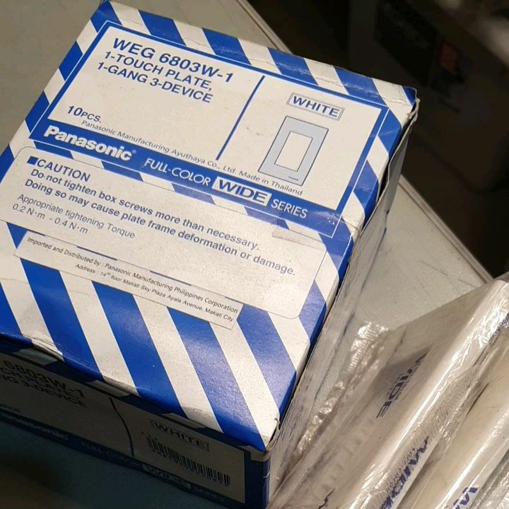 Original Panasonic Plate Cover Only, WEG 6803W-1, cover for 3G Switch ...