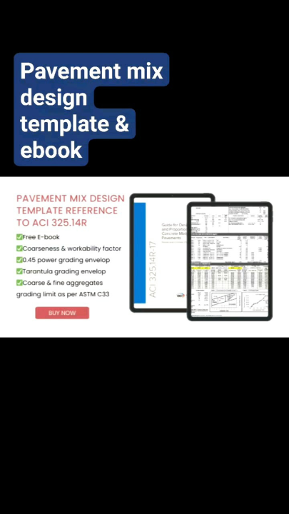 Pavement Concrete Mix Design Template | Lazada PH
