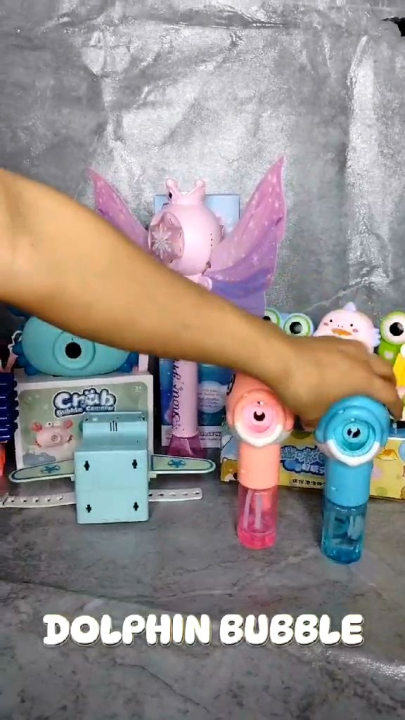 Fully Automatic Dolphin Bubble Gun For Children（Free gifts:2 * Bubble ...