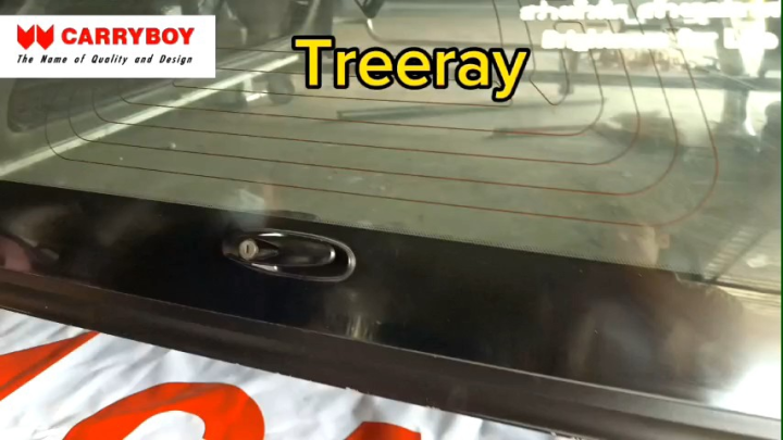 ชุดกุญแจมือเปิดฝาท้าย # มือจับแครี่บอย สำหรับหลังคา Carryboy รุ่น ...
