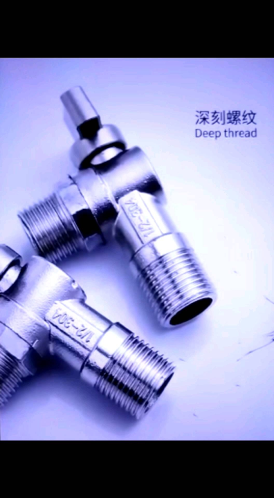 304 Stainless Steel Large Flow Angle Valve Ball Valve Core 1/2 ...