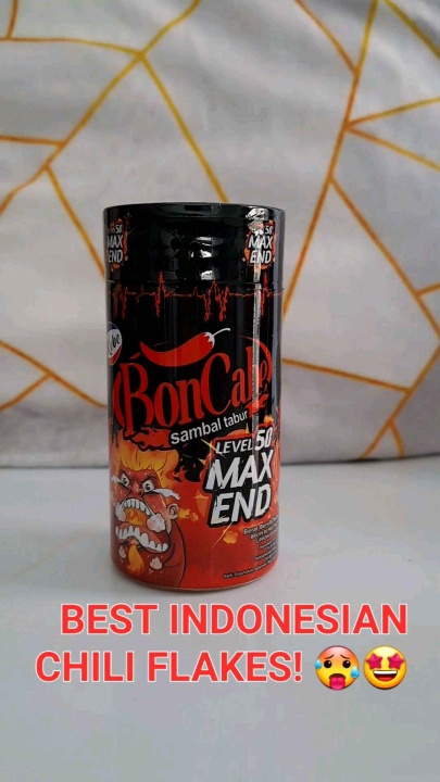 Indonesian Chili Flakes Bon Cabe Level 10 Botol 50g Original Halal Hot ...