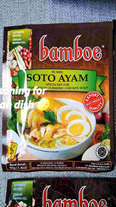 Indonesian Spicy Fried Rice Instant Seasoning Bamboe Brand Authentic ...