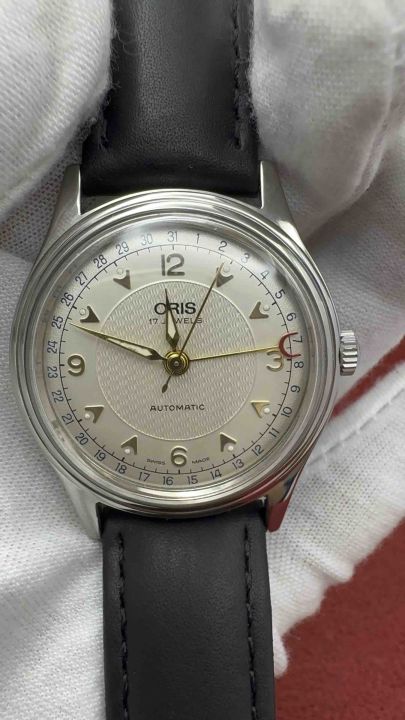 ORIS 17 Jewels Automatic เข็มชี้วันที่ก้ามปู ตัวเรือนสแตนเลส นาฬิกาผู้ชาย มือสองของแท้ | Lazada ...