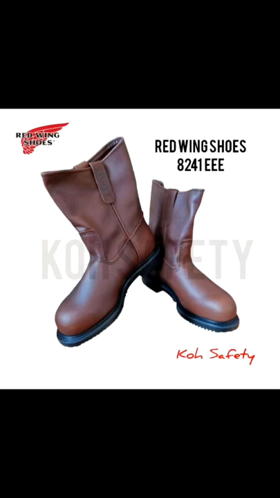 รองเท้า นิรภัย Red wing Shoes 8241 บูทสวม 9นิ้ว ของ แท้ USA🇺🇲💯% Steel ...