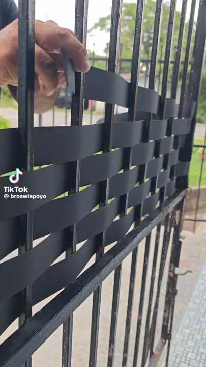 Pvc Edging Pagar Besi Banding Sisi Papan Kulit Papan Pagar Hijau Dawai ...