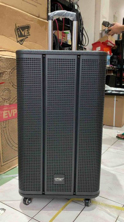 Konzert PM-12 PRO 600W Active Portable Trolley Speaker with Bluetooth ...