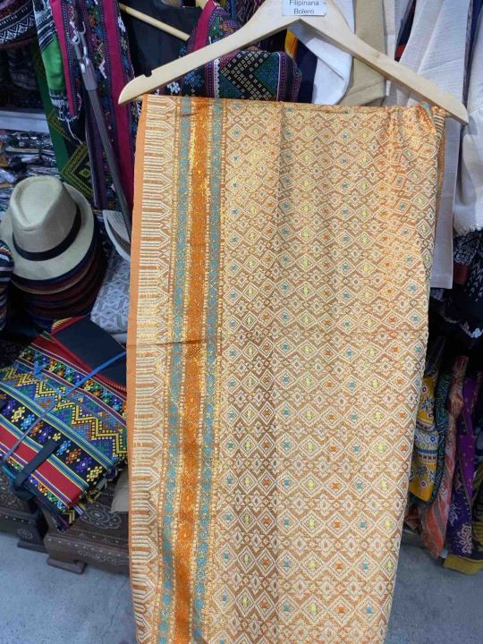 BATIK Fabric Sash | Songket Cloth Textile | Batik Metallic Gold ...