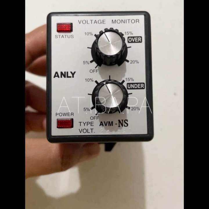 ANLY AVM-NS VOLTAGE MONITORING RELAY WITH Free Big 8pins Socket | SSK ...