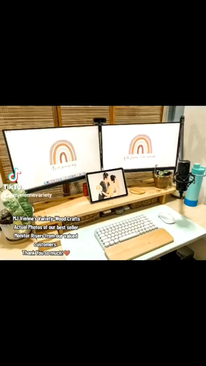 Wooden Monitor Riser | Monitor Stand | Laptop Stand Riser | Lazada PH