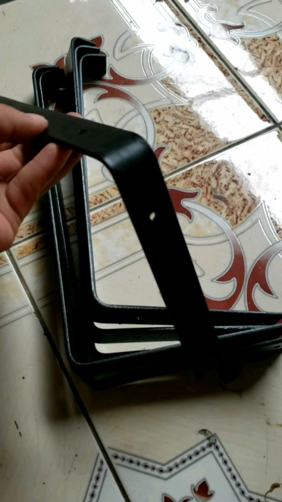 L Besi Siku Ambalan Dinding 1 pcs Bahan Strip Tebal 4mm Siku Besi Rak ...