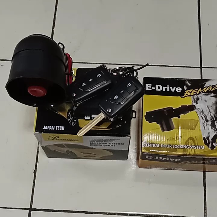 PAKET ALARM MOBIL + CENTRAL LOCK 4 PINTU / ALARM KUNCI LlPAT MODEL ...