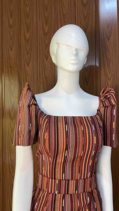 Ethnic Inabel Filipiniana Long Gown | Lazada PH