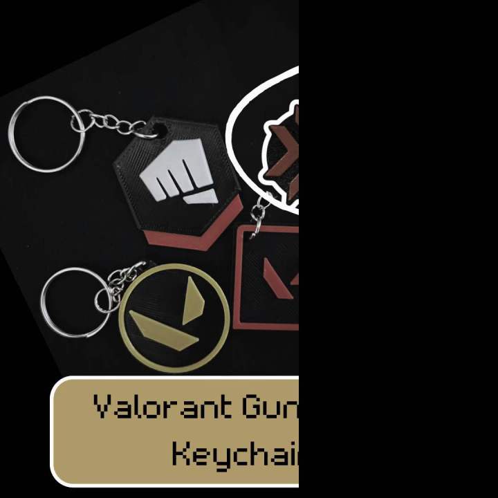 PixelBlock3D Valorant Logo Coin Riot Buddy VCT Customized Keychain Key ...