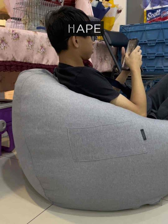 [HAPE] Signature Bean Bag Sofa 2.5KG Cover For Indoor Furniture | Lazada