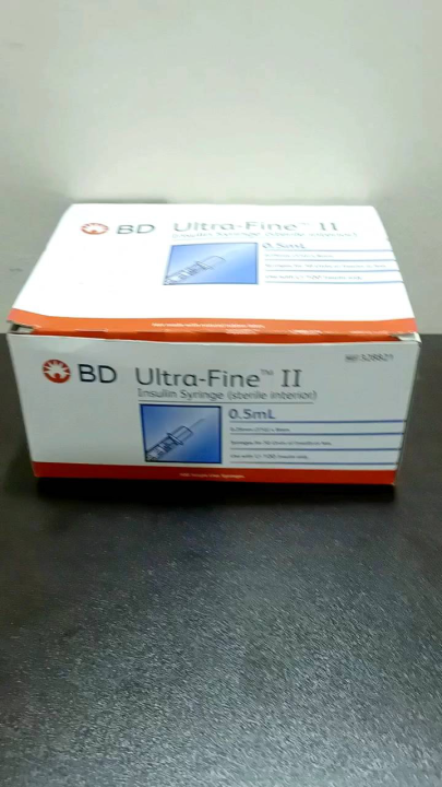 BD Ultra Fine II Insulin Syringe 0.5mL (31G)8mm | Lazada PH