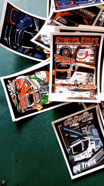 STIKER BUS VIRAL STICKER BUS BASURI CUSTOM | Lazada Indonesia