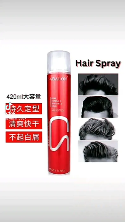 [HomePark] Sabalon Extra Strong Hold Hair Spray 420ml Spray Rambut ...