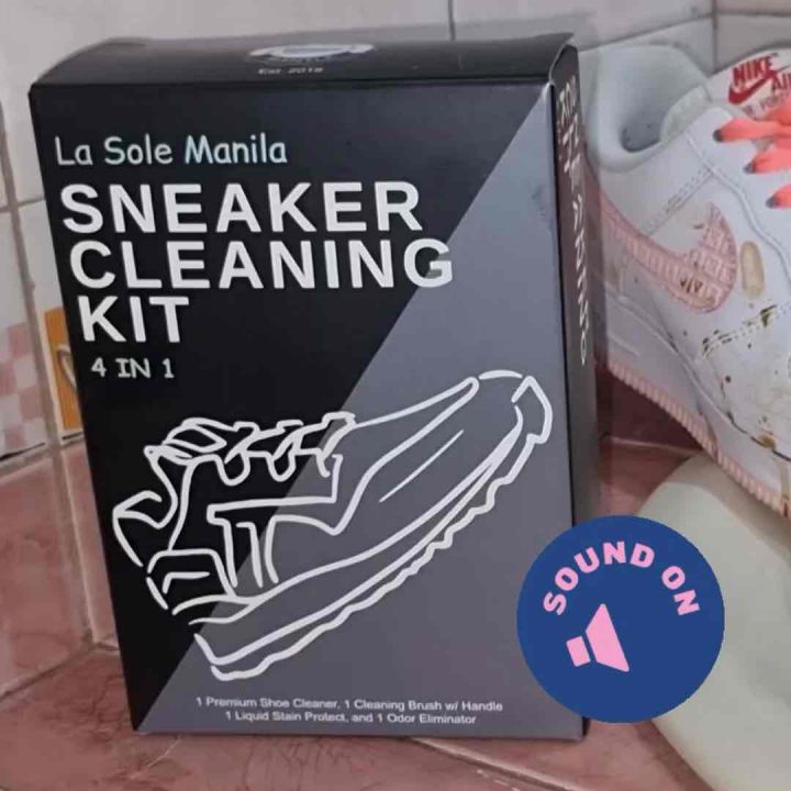 LaSoleManila Sneaker Cleaning Kit (4 in 1) Sneaker Deodorizer with Oil ...
