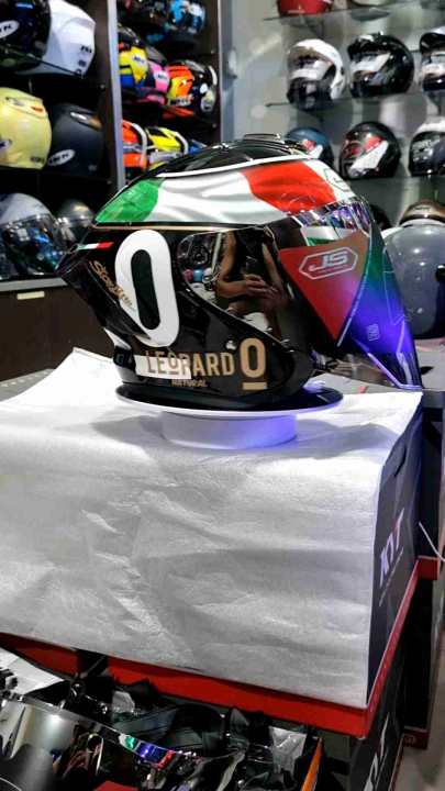 Helm js armor motif carbon | Lazada Indonesia