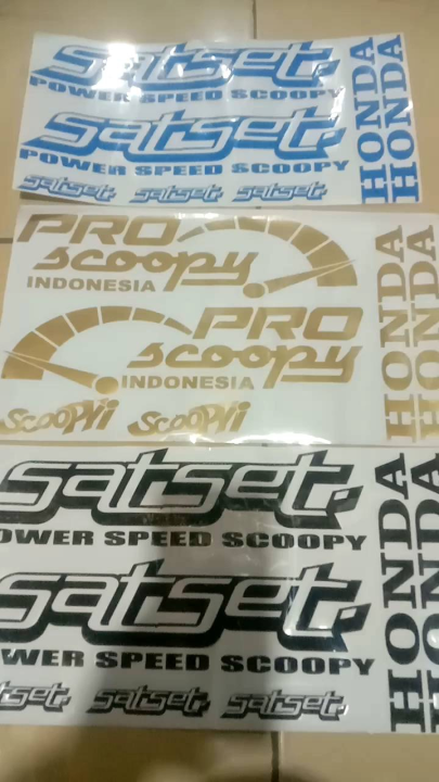 CUTTING STICKER PRO SCOOPY STICKER STRIPING ALL SCOOPY | Lazada Indonesia